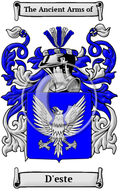 D'este Name Meaning, Family History, Family Crest & Coats of Arms