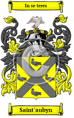 Saint'aubyn Name Meaning, Family History, Family Crest & Coats of Arms